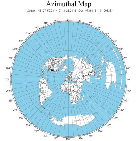 Mappa Azimutale - iz0upss JimdoPage!