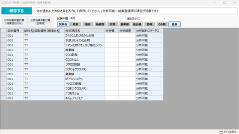 分析管理システム - 環境分析管理システム（LIMS）