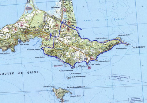 La presqu'île de Giens côté Est - varapieds jimdo page!