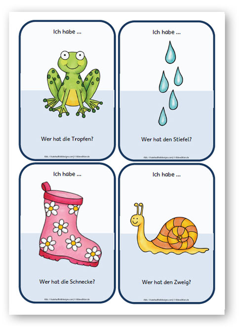 Ich habe Wer hat Spiel - Grundschule :: Material