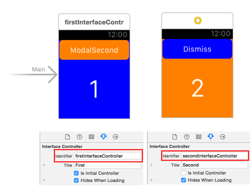 Apple Watch Modal画面遷移の作成 Objective-C - iscene ページ！