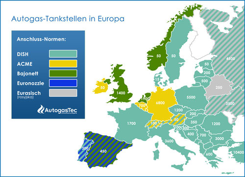 Autogas-Preis und Tankadapter-Normen - AutogasTec