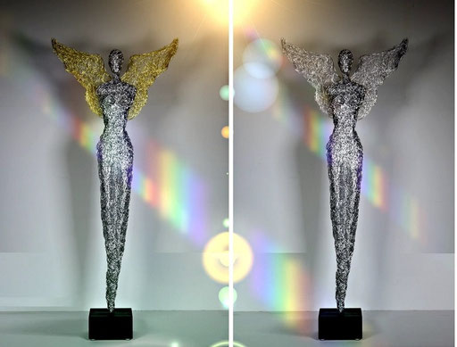 Draht Skulpturen, Licht und Kunst - Drahtskulpturen handmade