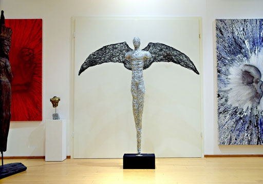 Draht Skulpturen, Licht und Kunst - Drahtskulpturen handmade