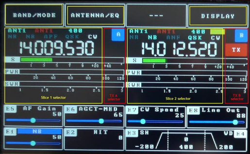 Touch screen and encoders - IW7DMH - Ham Radio Station