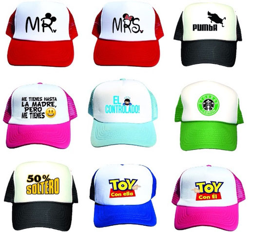 Catalogo de diseños - Gorras Personalizadas para Boda XV años
