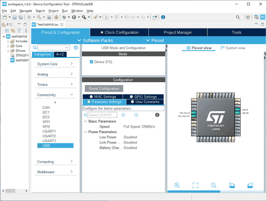 USB HID Device (STM32) - 電子工作専科
