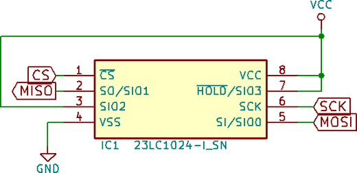 23LC1024 (SRAM) - 電子工作専科