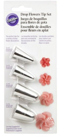 Set 4 boquillas flores Wilton 1591 - Reyes del Azúcar