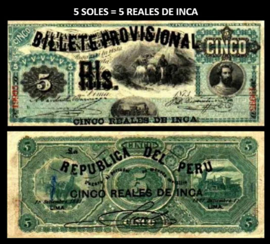 7.- Inca de oro 1880-82 Billetes - Página web de idawicuwiw