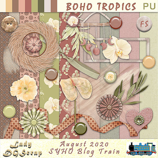 Boho Tropics - Lady-DGscrap