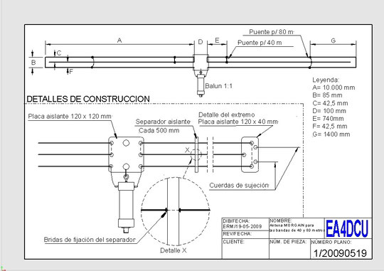 Antena Morgain para 40 y 80 Metros - Página Jimdo de ea4dcu