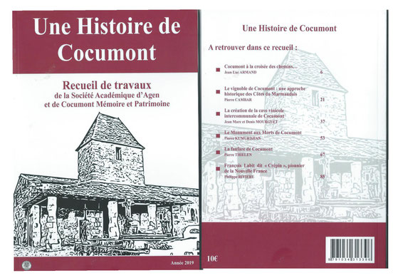 Un recueil de travaux mémoires disponible à la vente - Cocumont Mémoire ...