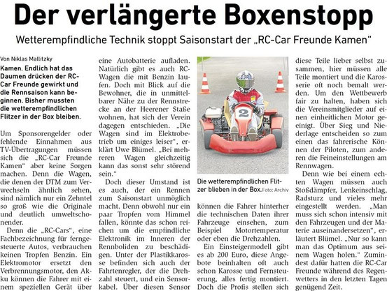 Hellweger Anzeiger Kamen vom 05.06.2018 - rc-f-kamens jimdo page!