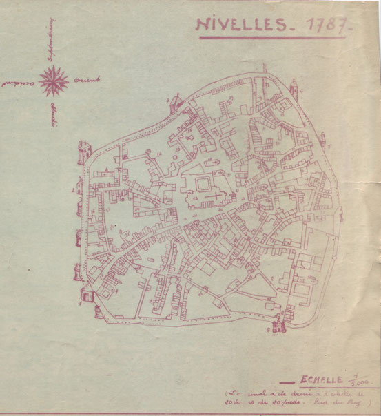 Plans de Nivelles - Mon vieux Nivelles