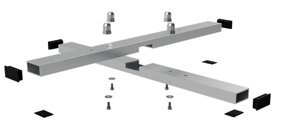 Traversen senkrecht mit Bodenplatten - Vertitruss