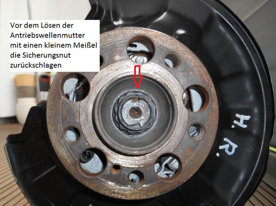 Radlager Hinterachse wechseln - rammbrunnen