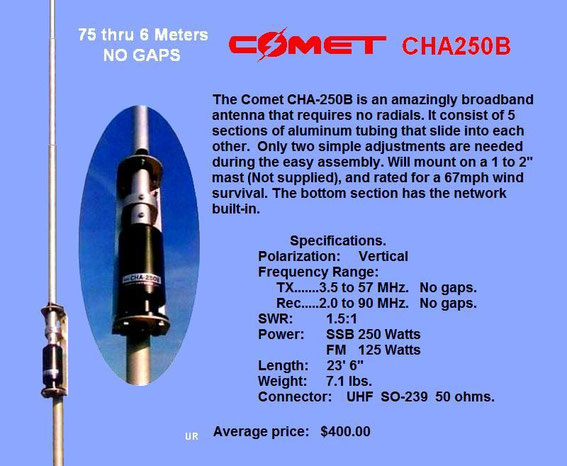 HF - Commerciali: Comet CHA250B - Benvenuti su OfficinaHF!