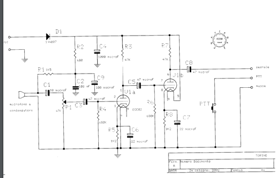 Preamplificatore microfonico con ECC82 - Benvenuti su OfficinaHF!