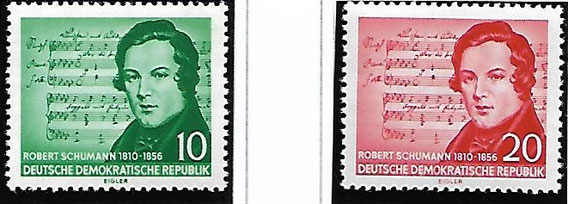 Robert Schumann * - Withdrawn stamps