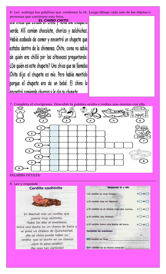 Comprensión lectora - Página web de lectoescrituragrado1sm