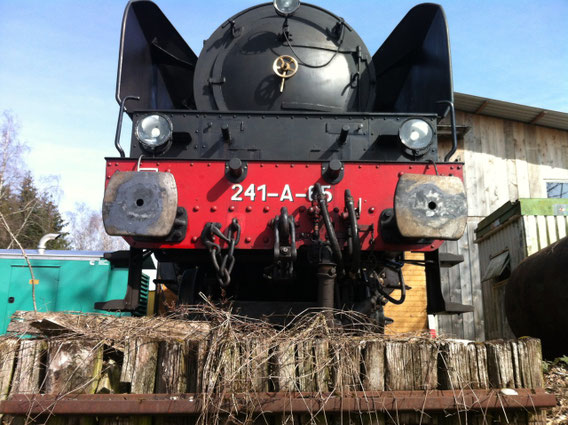 neue Bilder der 241er - Dampflok 241A65