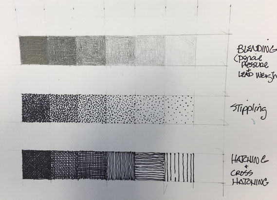 Unit 6 - Value/ Grayscale / Found image collage - bbadesign