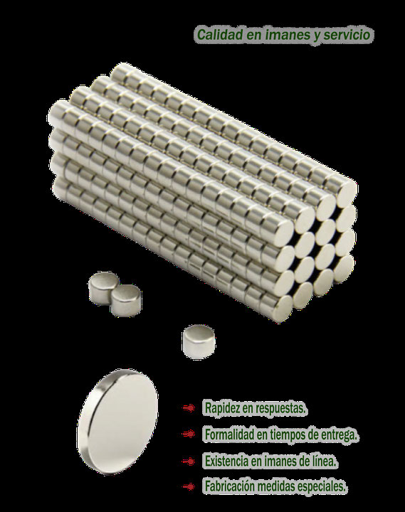 Imanes de neodimio y ferrita en existencia - Imanes123