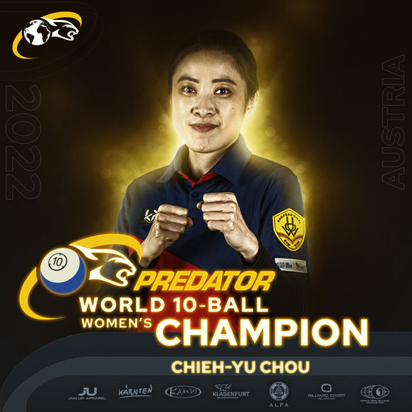 BD〉周婕妤が台湾対決制して初優勝! 『10ボール女子世界選手権 BD〉周婕妤が台湾対決制して初優勝! 『10ボール女子世界選手権