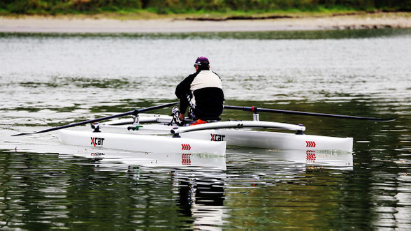 ROWonAIR® Ruderzubehör: teilbare Carbon Skulls rudern - Sportwerft®