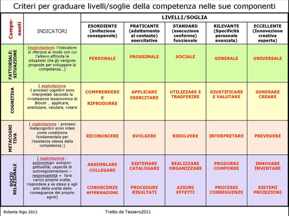 Come è fatta una matrice? - Valutare le competenze