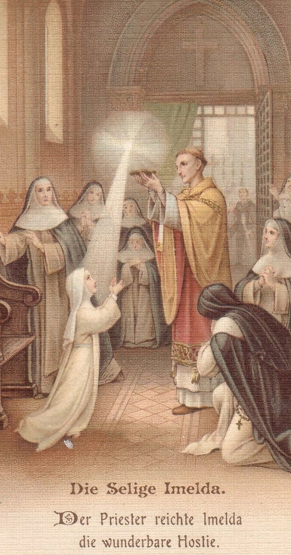 Imelda Lambertini - Heiligen-Legende - Die Heiligen und Seligen der Katholischen Kirche.