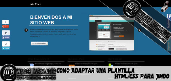 Como Adaptar Una Plantilla HTML/CSS Para Jimdo (MEJOR EXPLICADO) - Wilder Alexander