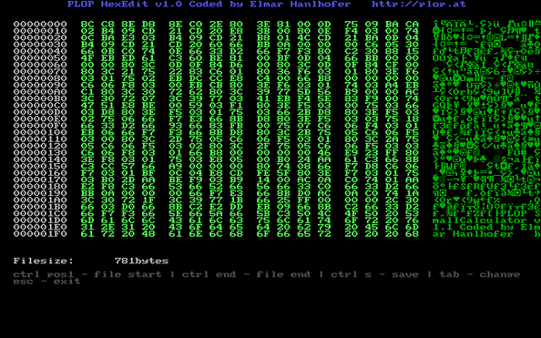 Text-/ Hex-Editors - Free DOS-Tools/Utilities, Demos/Intros and Basic ...