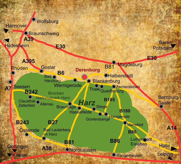 Anfahrtsweg - Indianermuseum Derenburg