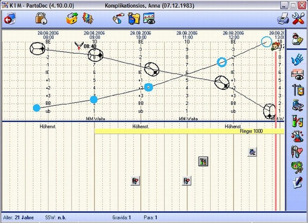 Partogramm, CTG-Stempel, Printer - Formulare und Dokumentation ...