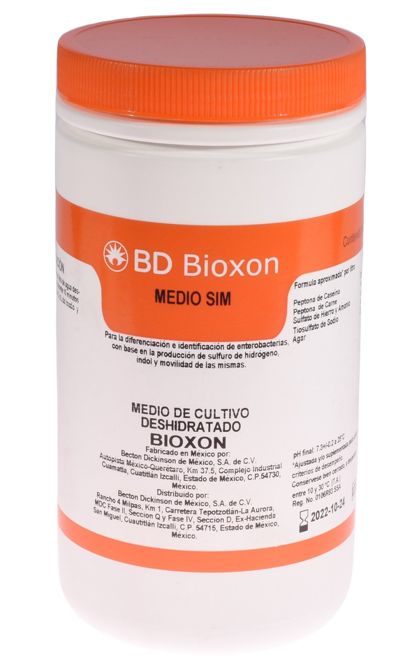 210100 BD Bioxon® Medio SIM, 450 g - PROQUISUR- Material de Laboratorio ...