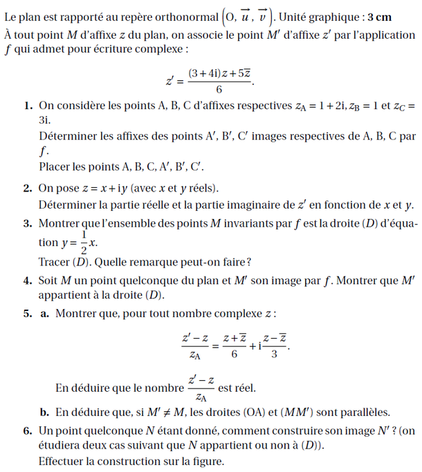 Quelques exercices - Les Maths en Terminale S