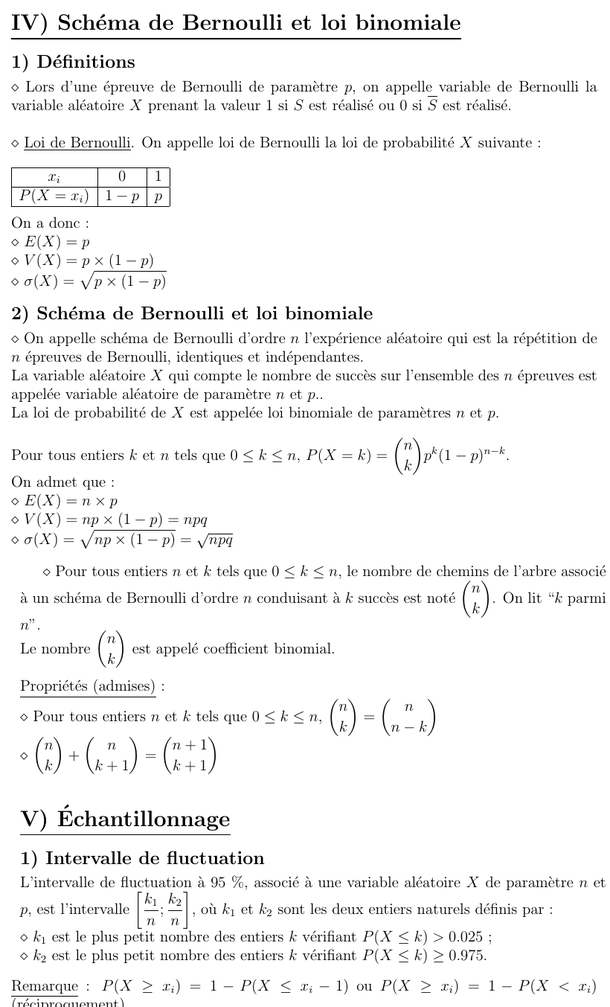 Page sur la probabilité - Les Maths en Terminale S
