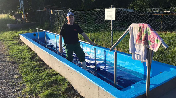 Wassertret- und Armbecken in der Wetterau - Kneipp Bäder 3Eck Wetterau