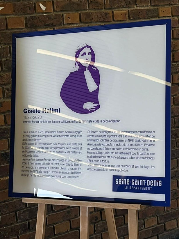 Inauguration d'une stèle Gisèle Halimi dans les locaux historiques du ...