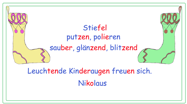 Elfchen zum Advent und zur Winterzeit - Lernwerkstatt für Deutsch