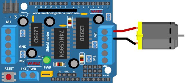 SHIELD L293D - la web de ingenieria