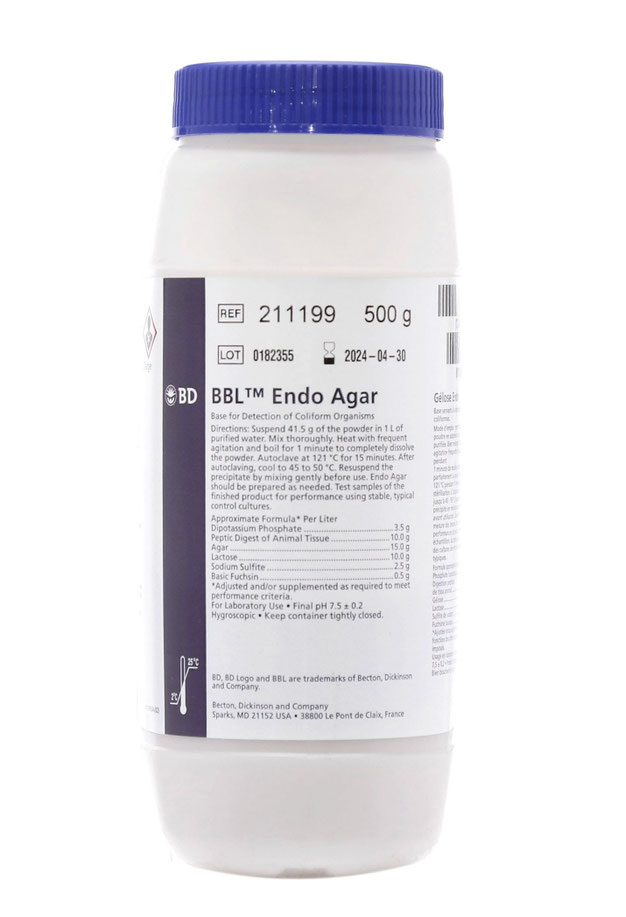 211199 BD BBL™ Agar Endo, 500 g - PROQUISUR- Material de Laboratorio en ...