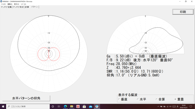 28MHZ用VDA(Vertical Dipole Array) - JA0JHQ/JD1BOW 運用記録