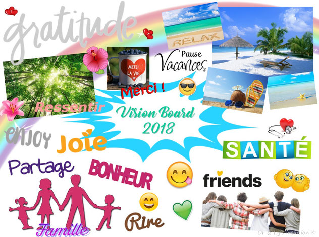 Le Vision Board - Orelys-intuition - Bien-être et Communication intuitive
