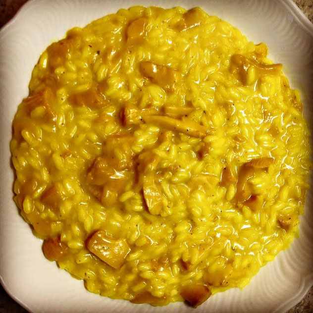 Risotto ai FINFERLI o GALLINACCI - Assessore in Cucina -Simone Moretti