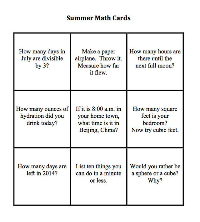 Math Cards - If Then Creativity
