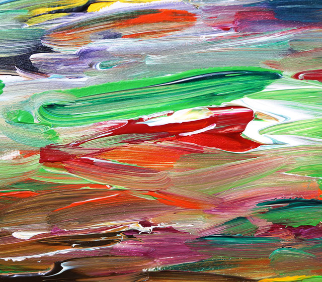 Summer artwork - large abstract painting art for sale