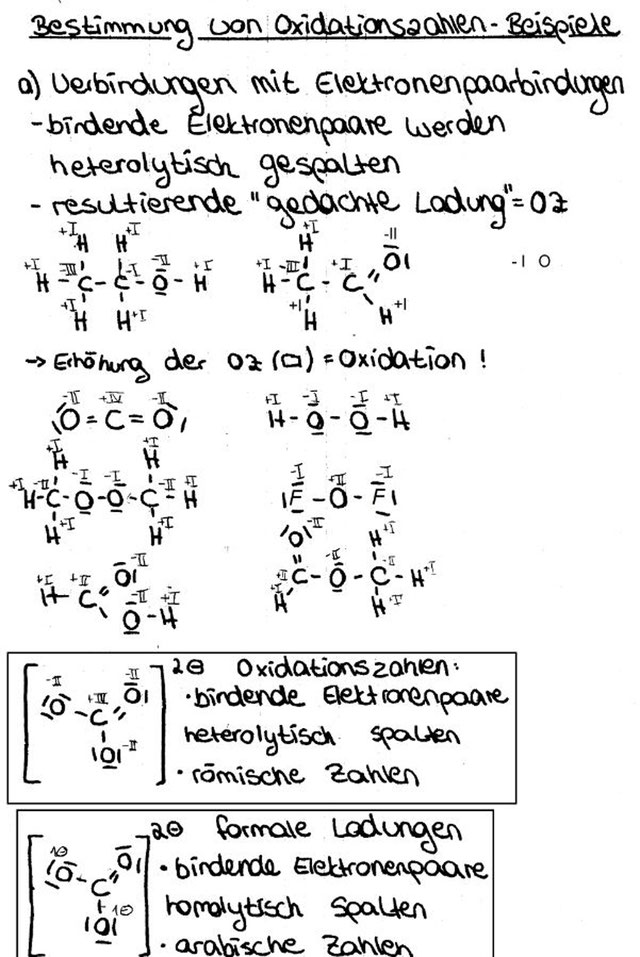 Die Oxidationszahl - Unterrichtsstunde vom 25.01.2017, 26.01.2017 und ...